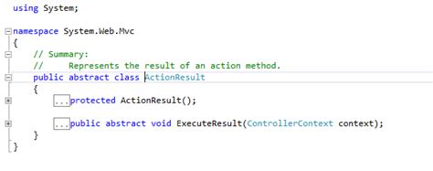 different types of action results in asp mvc