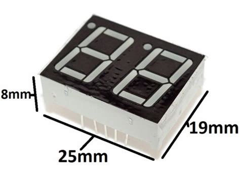 Display A Led 7 Segmenti Rosso Catodo Comune 2 Cifre Numero 056