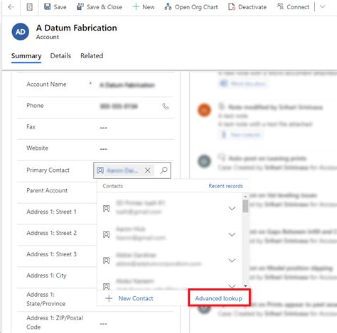 Use The Lookup Column On A Row Power Apps Microsoft Learn
