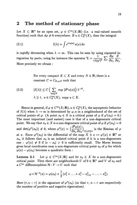 The Method Of Stationary Phase Chapter 2 Microlocal Analysis For Differential Operators