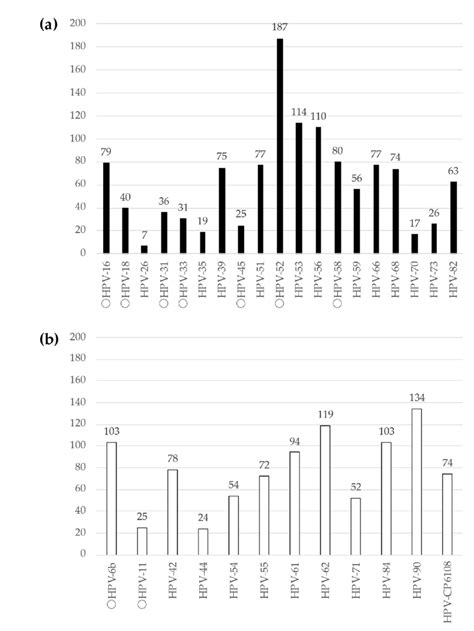 Distribution Of Hpv Genotype A High Risk Hpv B Low Risk Hpv The Download Scientific