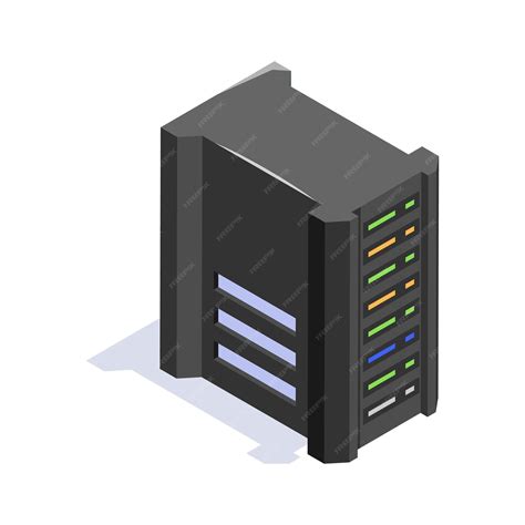Premium Vector Data Storage Isometric Icon Database Datacenter Vector Design