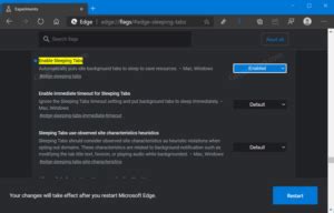 Microsoft Edge Gets A New Sleeping Tabs Feature