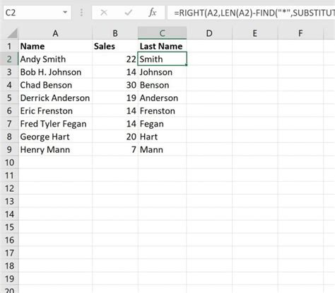 Excel How To Extract Last Name From Full Name Excel How To Extract Last Name From Full Name