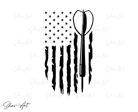 Dart Us Flag Svg Darts Svg Svg Png Cricut Dxf Clipart Etsy