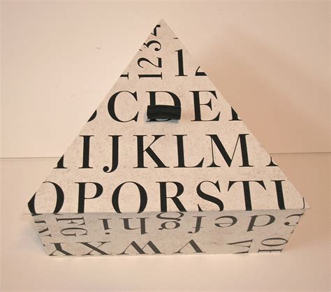 Triangular Boxes With Tassel Or Ribbon On Lid