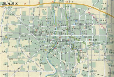 潍坊城区地图潍坊市地图查询