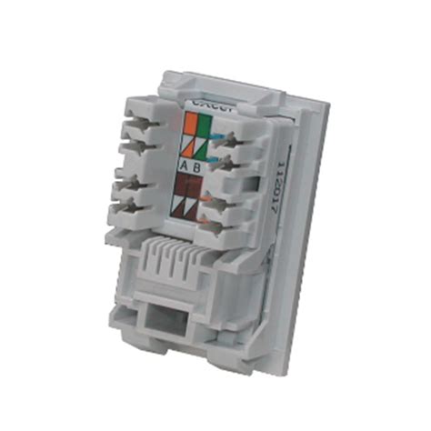 Excel Cat6 Unshielded Rj45 Outlet Module Low Profile Lj6c Punch Down