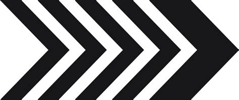 Four Black Arrows Are Pointing To The Right Side Of A White Background