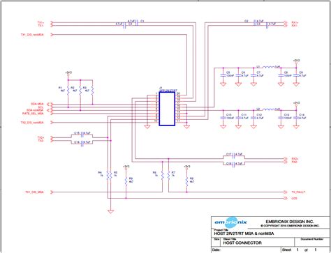 Application Notes Msa Sfp Sfp Non Msa Sfp Sfp Emsfp Emsfp Generic Host Pin Out