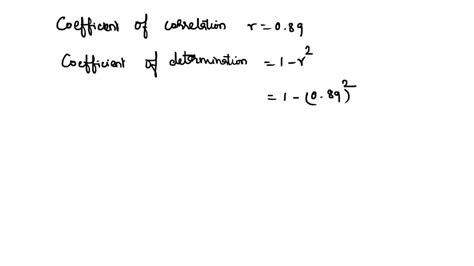 Solved Use The Linear Correlation Coefficient Given To Determine The Coefficient Of