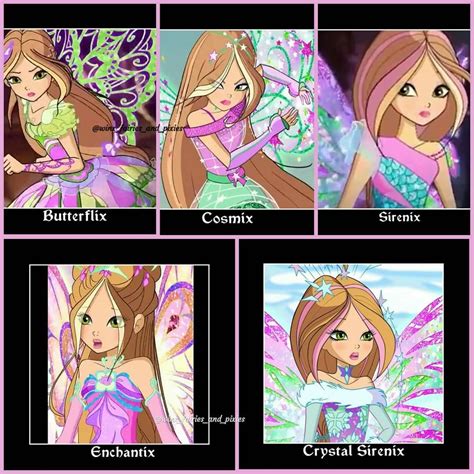 Flora Winx Club On Instagram “floras Season 8 All Transformations Winxclub Winx Winxclub