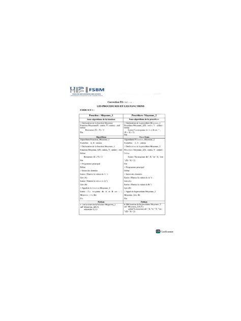 Algorithme Et Python Pdf