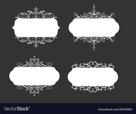 Old Style Label Collection Royalty Free Vector Image