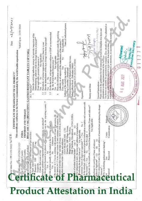 Copp Attestation From Grenada Embassy In India