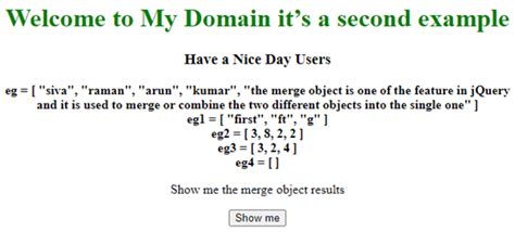 Jquery Merge Objects Learn How To Merge Objects In Jquery