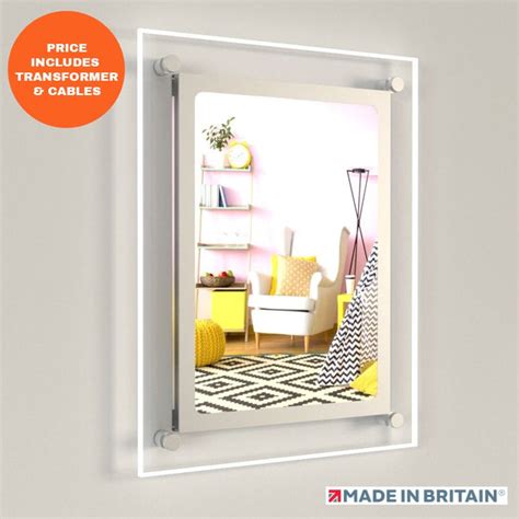 A4 Portrait Backlit Frame Kit Direct From Uk Manufacturer Mid West Displays