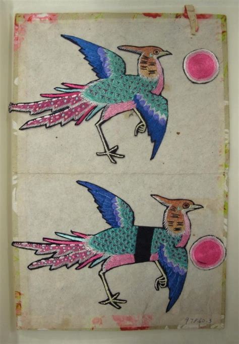 清光绪 二品文官锦鸡纹补子2 皇家安大略博物馆藏 古玩图集网