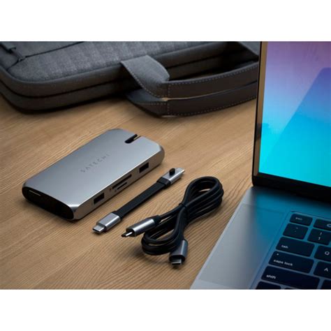 Satechi Usb C On The Go Multiport Adapter Space Gray