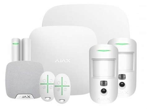 AJAX Kit1 Hub2 2G House W Fobs DD WHITE New Arrivals Grax