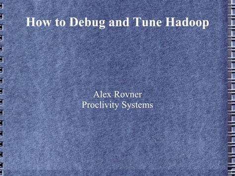 tune hadoop ppt