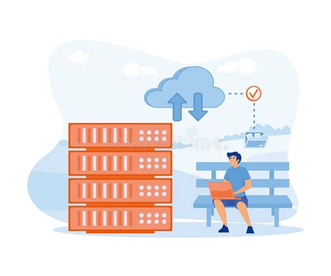 Cloud Storage Concept Digital Hosted Storage Database Security Data Infrastructure Service