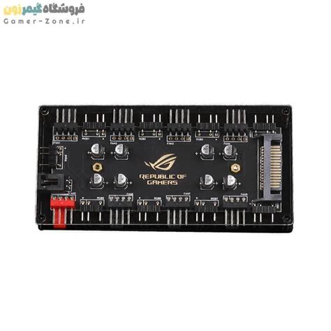 هاب نورپردازی و فن کیس مدل Rog Argb And Fan Pwm Splitter Hub فروشگاه گیمرزون