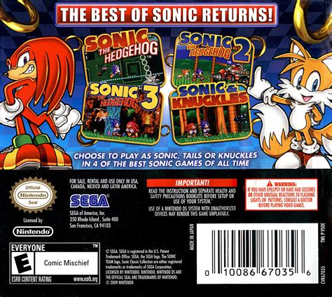 Sonic Classic Collection Images Launchbox Games Database