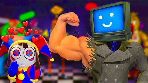 Pomni X Jax Love In Fnaf Park And Tv Man Digital Circus Garrys Mod Youtube