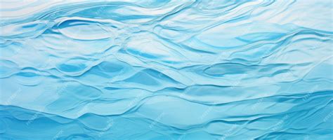 Premium Photo Soothing Swirls Of Blue Abstract Fluid Art Mimicking Ocean Waves Generative Ai