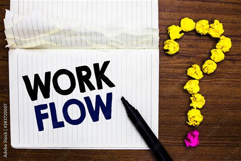 Writing Note Showing Work Flow Business Photo Showcasing Continuity Of