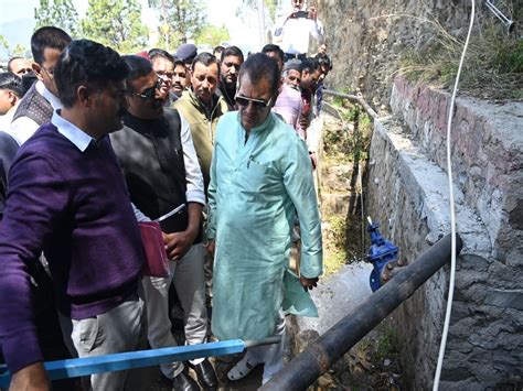 Inspected Dikhol Village Drinking Water Scheme दिखोल गांव पेयजल योजना का निरीक्षण किया Tehri