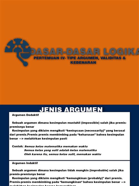 Minggu 4 Daslog Logika Deduktif Dan Induktif Pdf