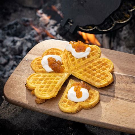 Saffransvåfflor Laga mat ute Engelsons