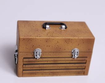 Scale Tool Box Drawers Chest Miniature Dollhouse Workshop Work Bench Toolbox Etsy