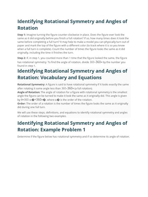 Degree Of Rotation Pdf Angle Rotation