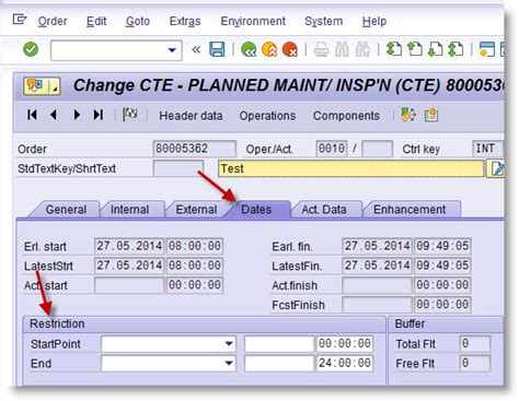 Solved Pm Issue In Operations Scheduled Start And End Date Sap