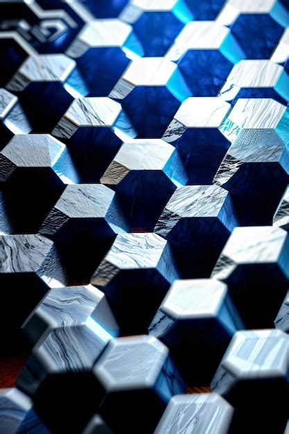 Premium Photo Abstract Hexagon Geometry Texture Background