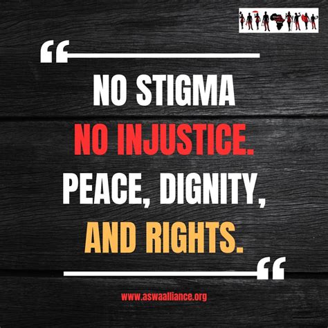 Aswa Alliance On Linkedin No Stigma No Injustice—peace Dignity And