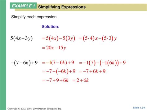 Objective Simplify Expressions Slide Ppt Download