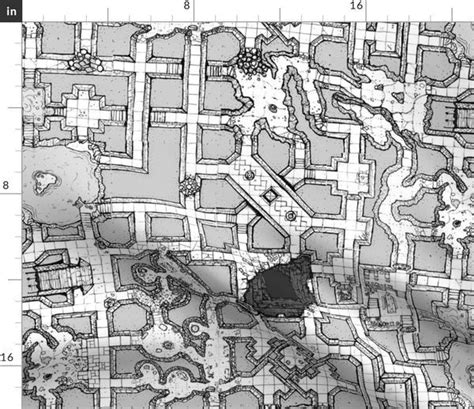 Geomorphic Dungeon Map Grey Fabric Dungeon Maps Unique Maps Fabric