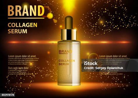 화장품 미용 제품 피부 관리에 대 한 프리미엄 세럼 에센스 한 병의 광고 Dropper 골드 화장품 유리 병입니다 디자인 및