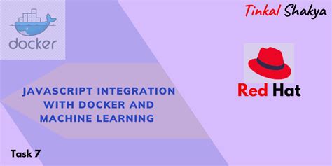 javascript integration with docker and machine learning