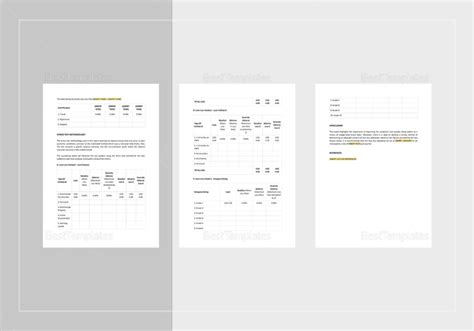 Data Analysis Report Template In Word Apple Pages