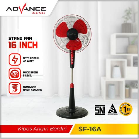 Kipas Angin Advance Sf16a Sf 16a 16 Inch Stand Fan Votre Advance Digitals