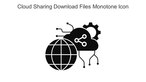 Cloud Sharing Download Files Monotone Icon In Powerpoint Pptx Png And Editable Eps Format Ppt Slide