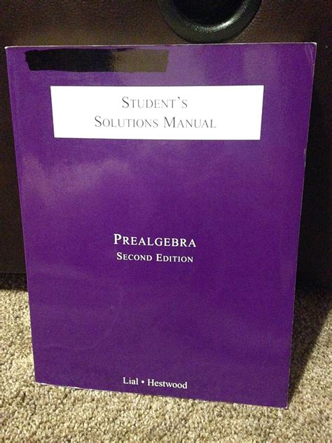 Prealgebra Lial Hestwood Lial Hestwood 9780321091451 Books