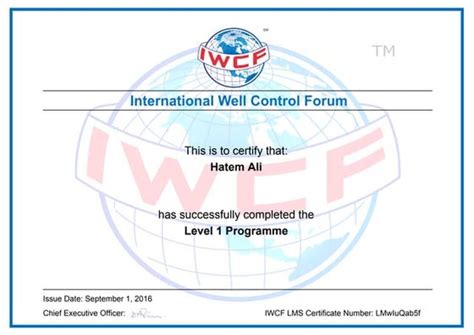 Iwcf Level 1 Programme Pdf