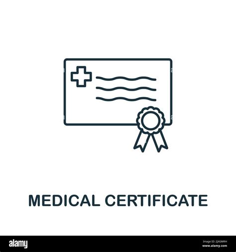 Medical Certificate Icon Simple Element From New Normality Collection Filled Monochrome