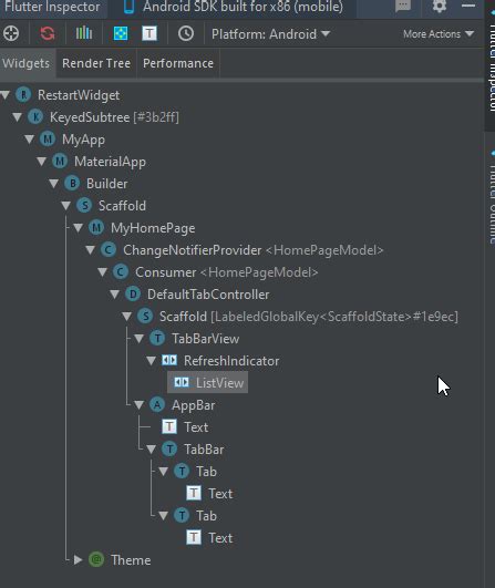 Listview Within Tabbarview Dismissible Does Not Work With Consumer · Issue 383 · Rrousselgit
